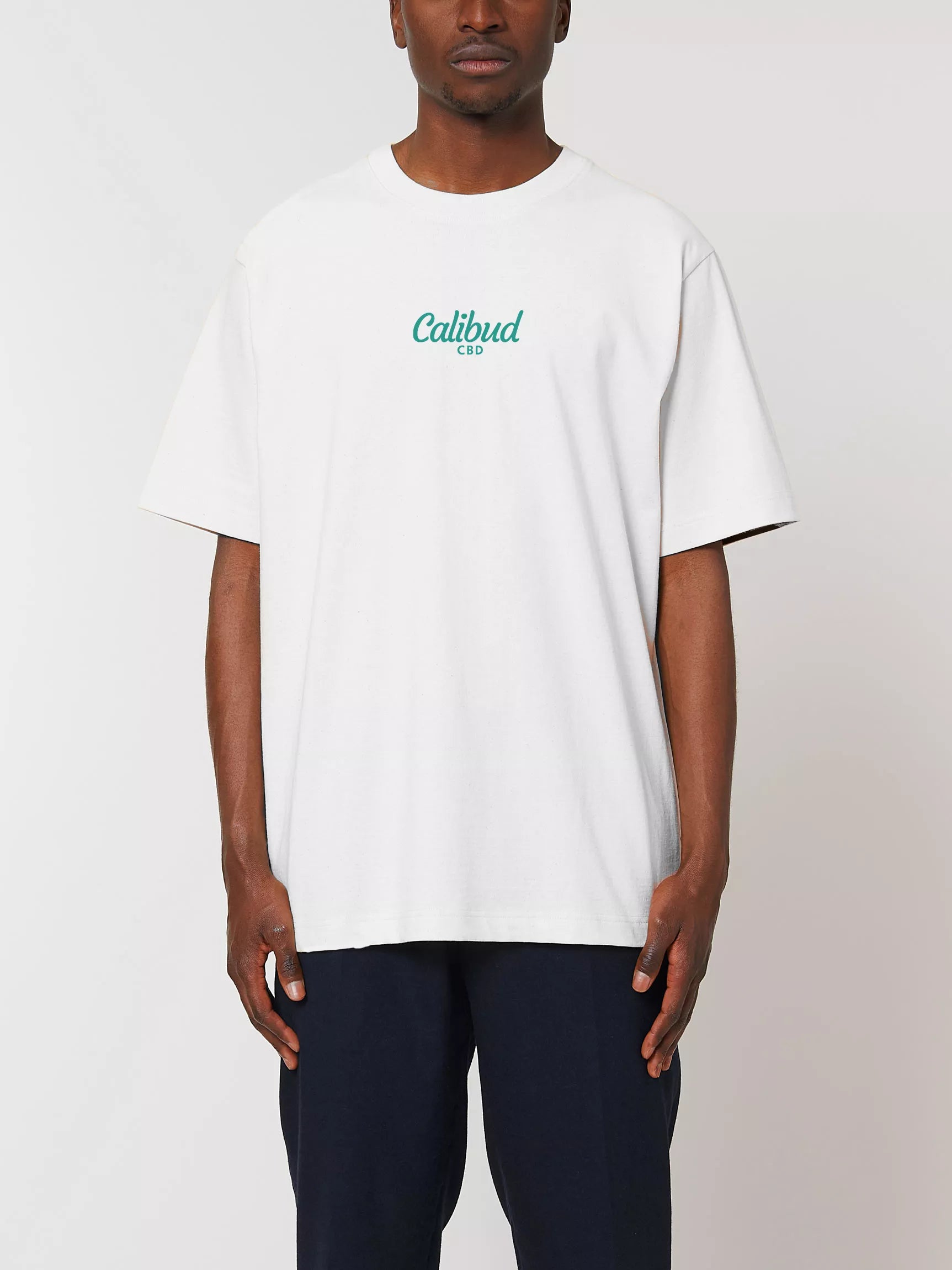 T-SHIRT OVERSIZE BLANC 🍁 CBD | accessoires CBD | Calibud CBD